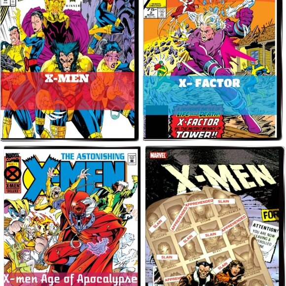 Media | 4 Archival Dvdroms Xmen Xfactor X Men Days Of Future Past Age ...